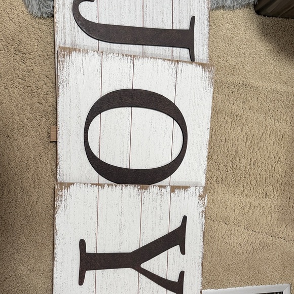 Hobby Lobby | Holiday | Hobby Lobby Rustic Brown And White Joy Sign ...